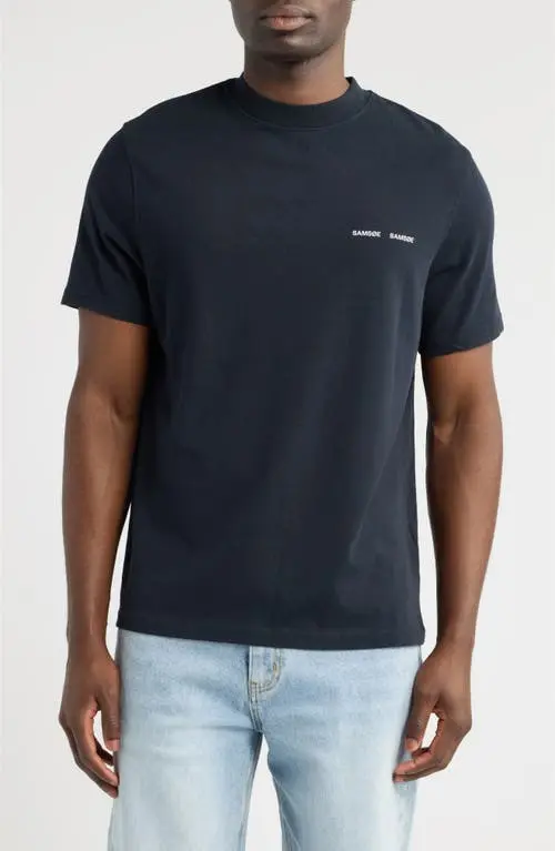Samsøe Samsøe Norsbro Organic Cotton Graphic T-shirt - Black