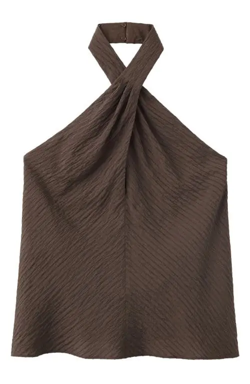 Mango Textured Halter Top
