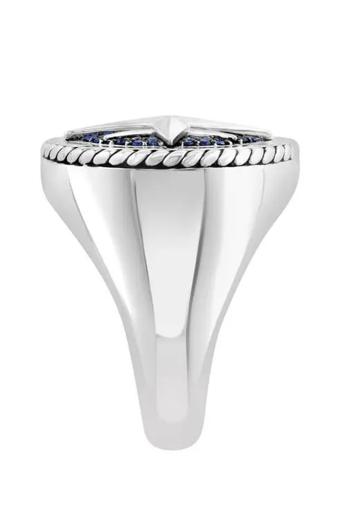 EFFY Sapphire Compass Statement Ring In Sterling Silver