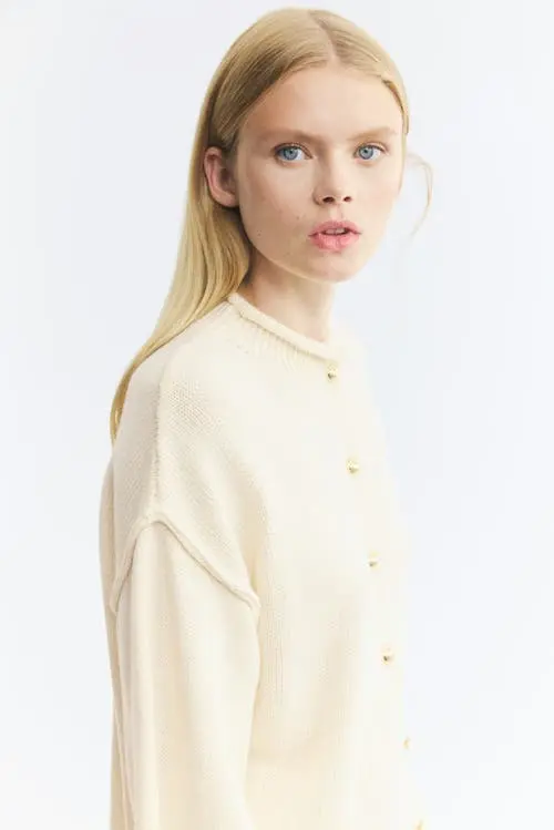 H&M Oversized Cardigan - Cream