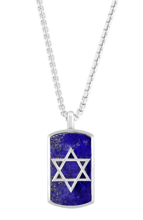 EFFY Lapis Lazuli Star Pendant In Sterling Silver