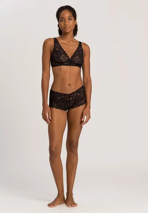 Hanro Luxury Moments Lace Boyleg - Black