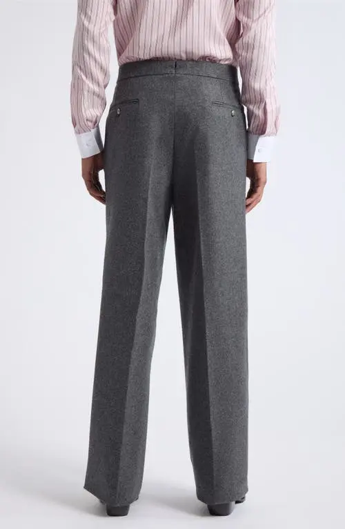 TOM FORD Flat Front Wool & Cashmere Felt Trousers