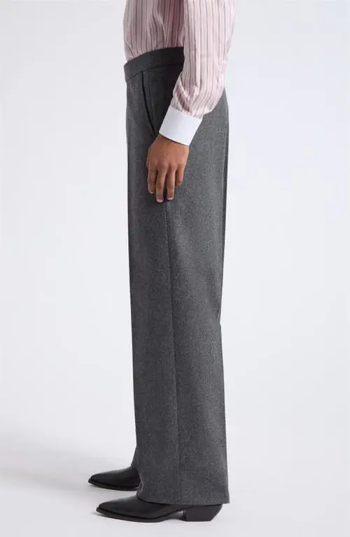 TOM FORD Flat Front Wool & Cashmere Felt Trousers