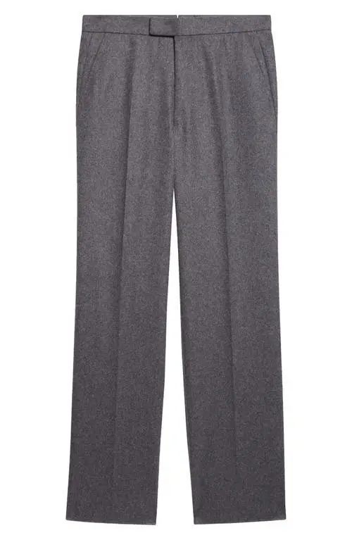 TOM FORD Flat Front Wool & Cashmere Felt Trousers