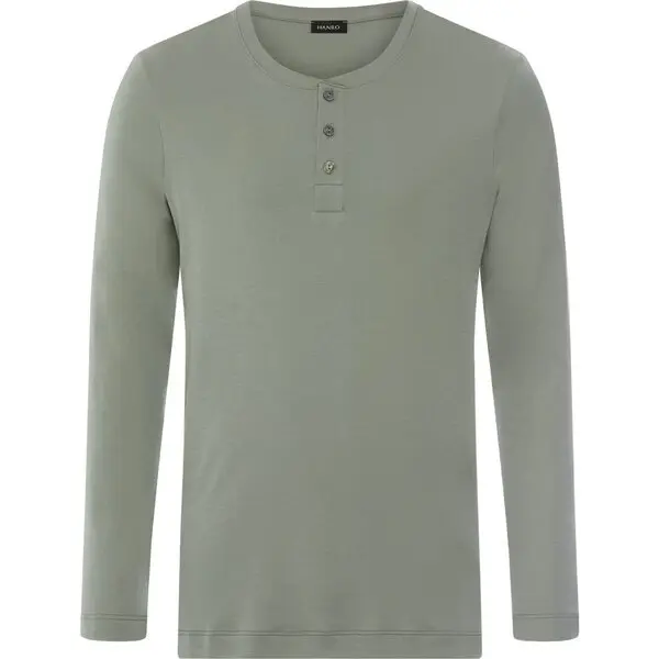 Hanro Cozy Comfort Cotton Henley Shirt