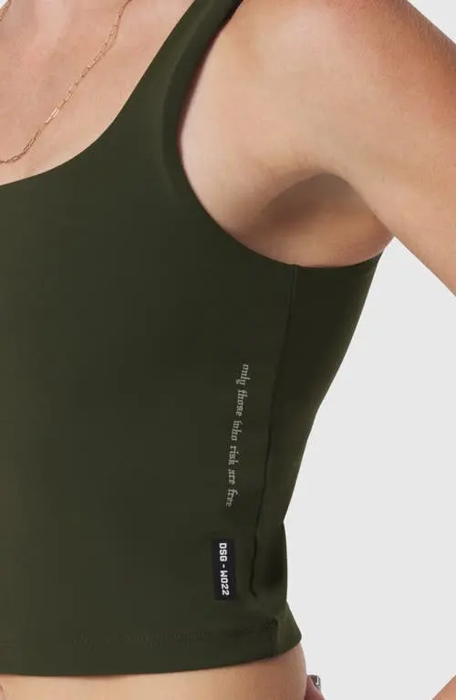 ASRV Lycra 2 In 1 Tank Top - Olive