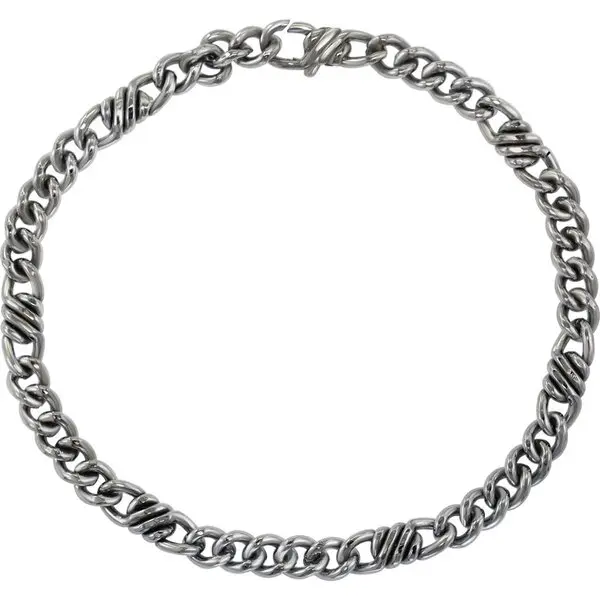 EFFY Textured Chain Bracelet In Sterling Silver - Metallic Silver