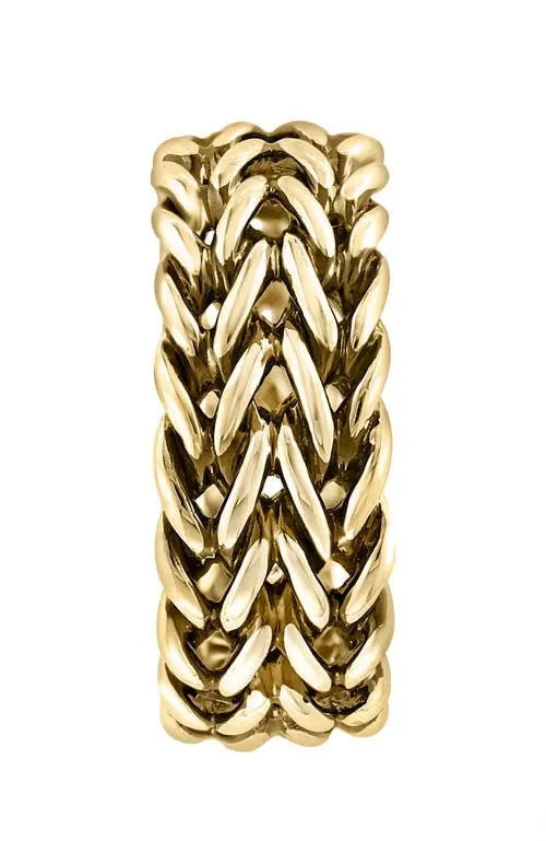 EFFY Braided Chain Ring In Gold-plated Sterling Silver