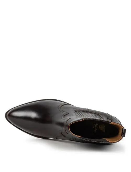 BOBBIES Dakota Flat Ankle Boots - Espresso