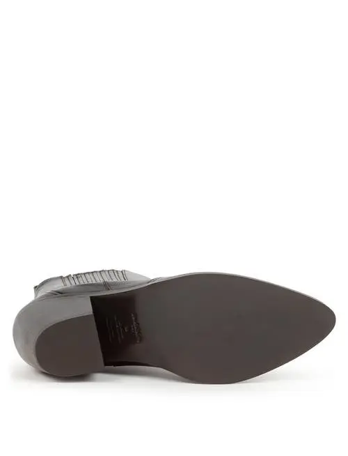 BOBBIES Dakota Flat Ankle Boots - Espresso