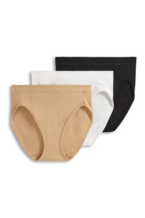 JOCKEY Cotton Stretch Hi Cut3 Pack - Light Shadow