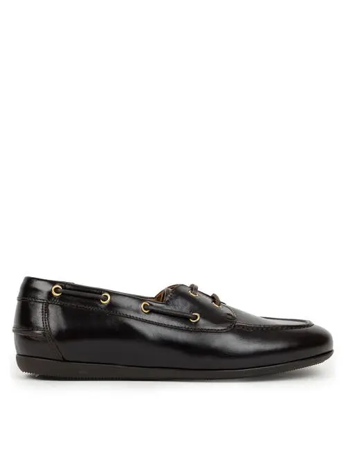 BOBBIES Betsy Boat Shoes - Espresso