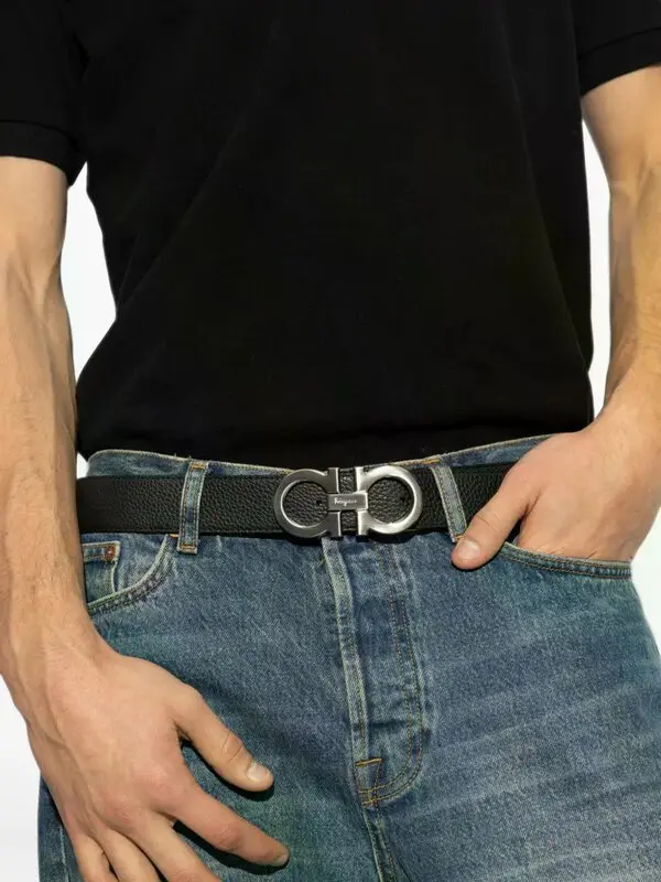FERRAGAMO Gancini Reversible Leather Belt