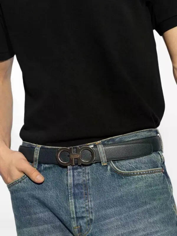 FERRAGAMO Gancini Reversible Leather Belt