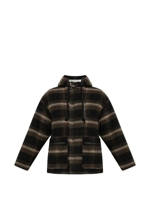 MARANT Kiril Hooded Checked Jacket