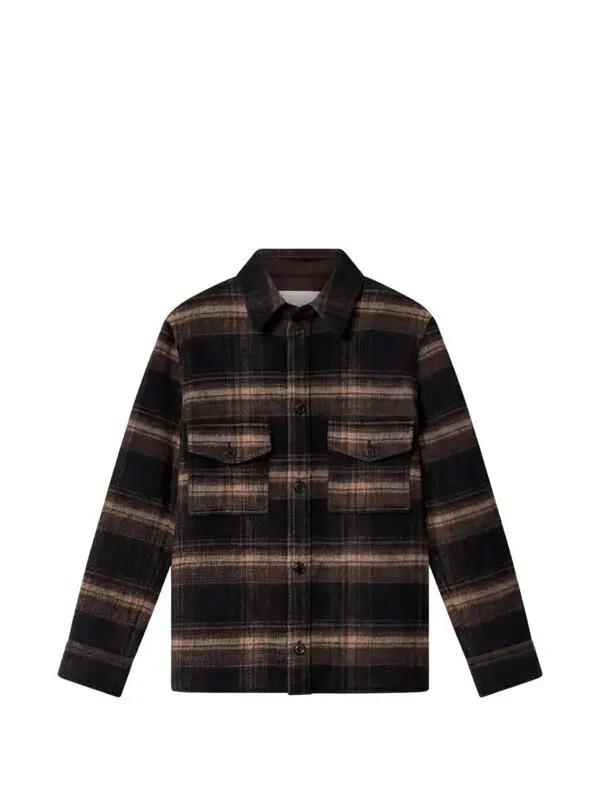 MARANT Kervon Check Wool-blend Overshirt