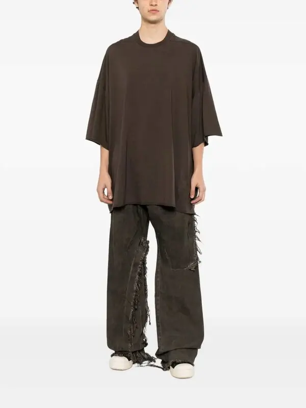 Rick Owens Distressed Wide-leg Jeans