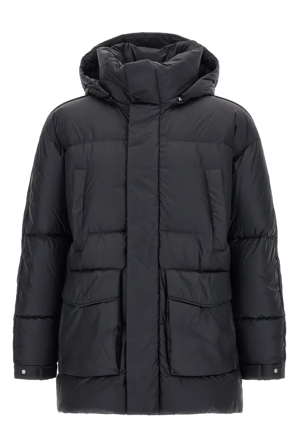 Herno Detachable Hood Down Jacket - Black