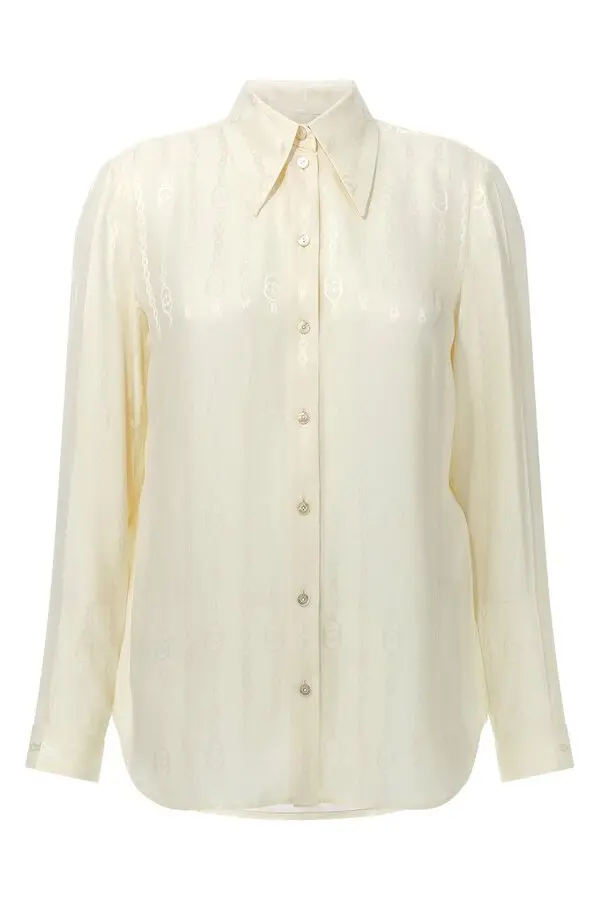 Gucci Incrocio Gg' Shirt - White