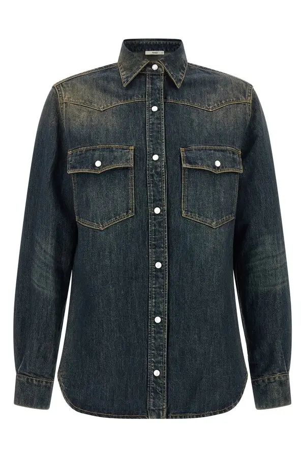 Fendi Western' Denim Shirt