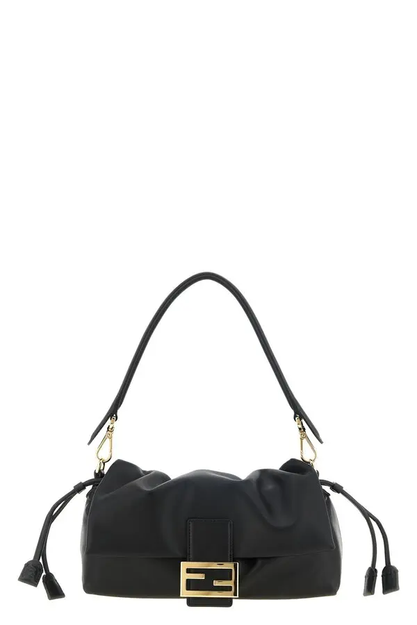 Fendi Baguette Soft Media' Handbag - Black