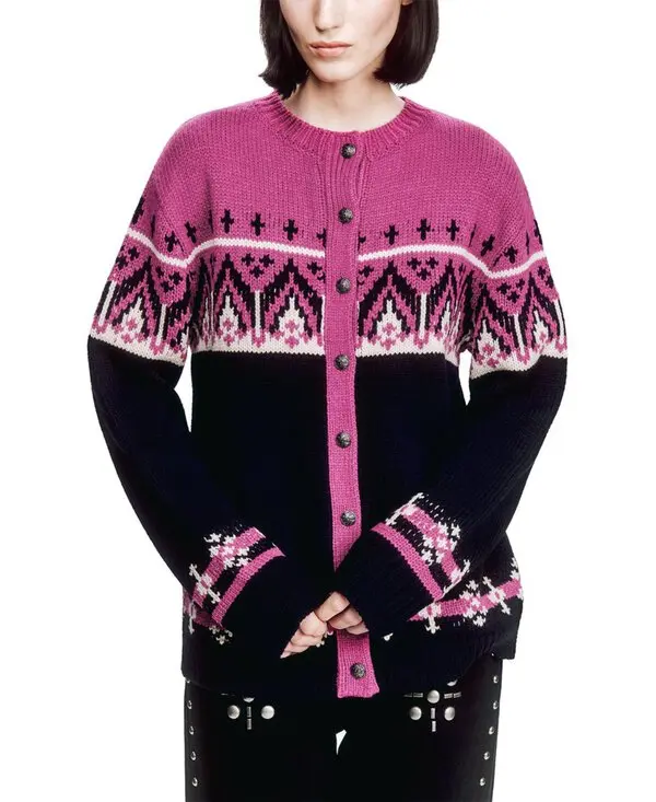 Anna Sui Fair Isle Knit Cardigan
