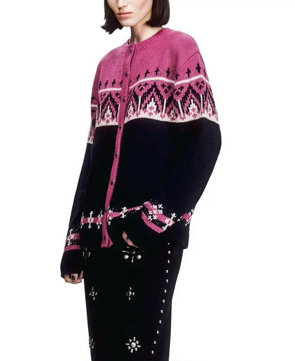 Anna Sui Fair Isle Knit Cardigan