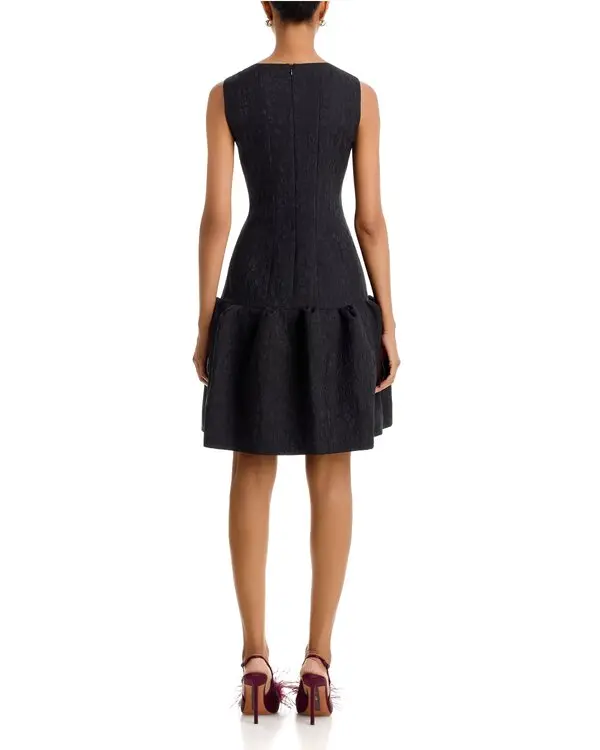 Sonia Rykiel Paris Textured Jewel Neck Dress