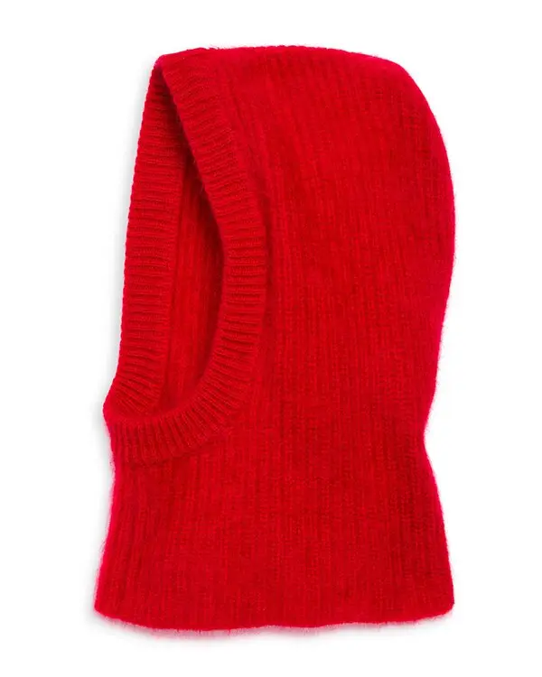 Rag & Bone Jada Brushed Cashmere Balaclava - Red
