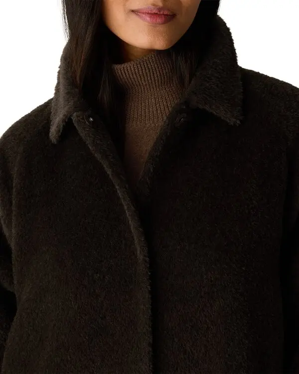 Eileen Fisher Classic Collar Raglan Sleeve Coat