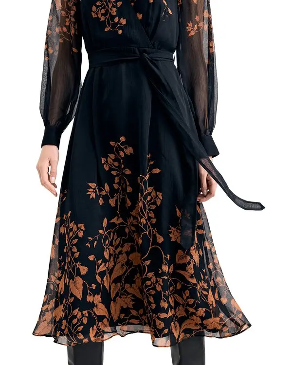 PHASE EIGHT Arema Placed Confetti Print Shirt Dress