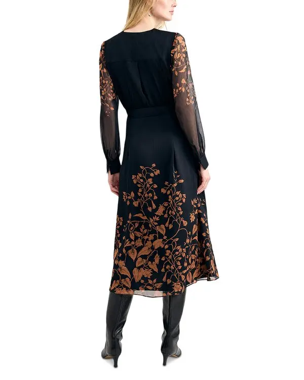 PHASE EIGHT Arema Placed Confetti Print Shirt Dress