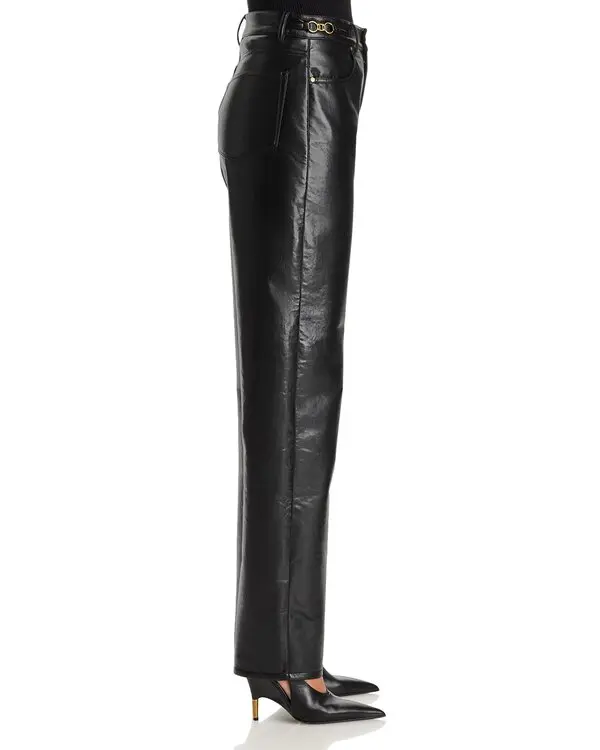 Paige Emilie Leather Blend Novelty Waist Jeans