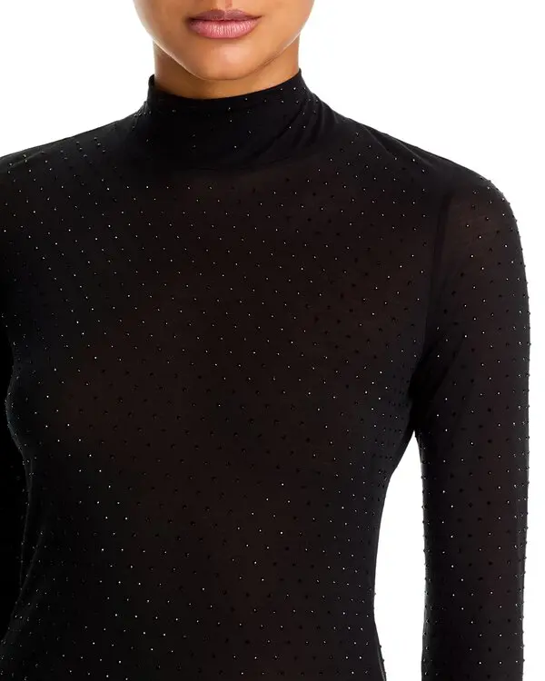 Paige Ursula Embellished Mock Neck Top