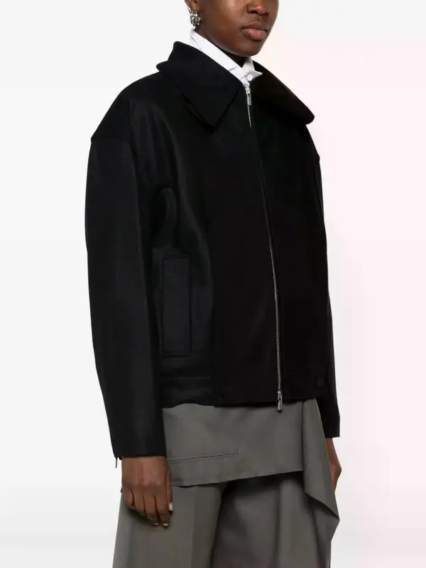 Issey Miyake Shell Zip-up Oversized Jacket