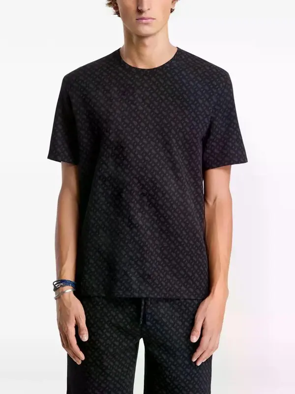 Hugo Printed Pyjama Top Crafted In A Cotton Blend