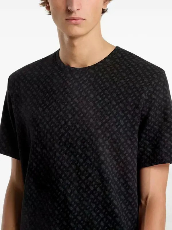 Hugo Printed Pyjama Top Crafted In A Cotton Blend