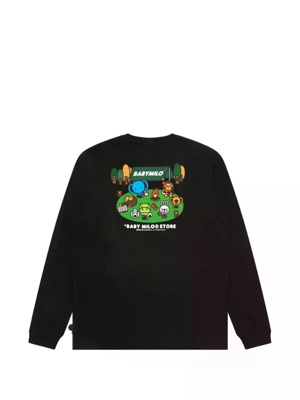 A BATHING APE Baby Milo Long-sleeve T-shirt - Black