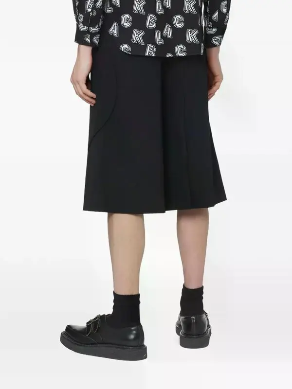 Comme Des Garçons Curved-overlay Shorts