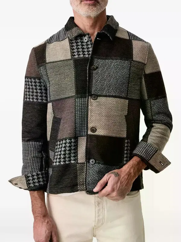 Lindbergh Patchwork Houndstooth Jacket