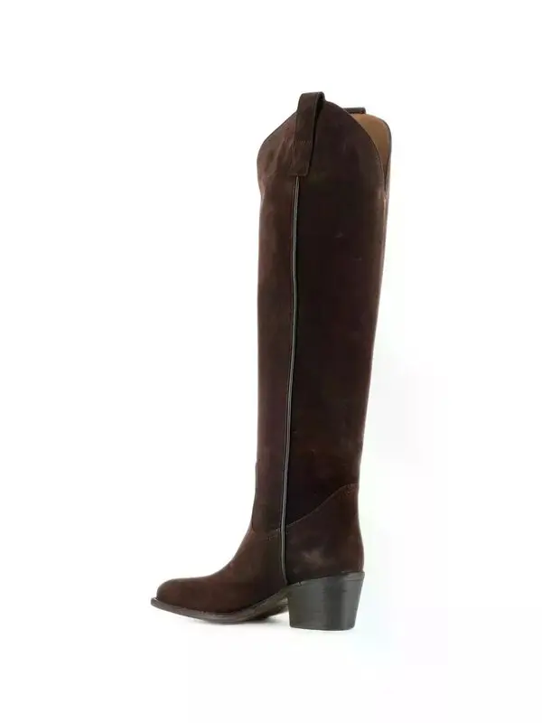 SALLE DE MODE Suede Boots - Brown