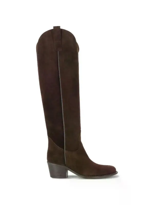 SALLE DE MODE Suede Boots - Brown