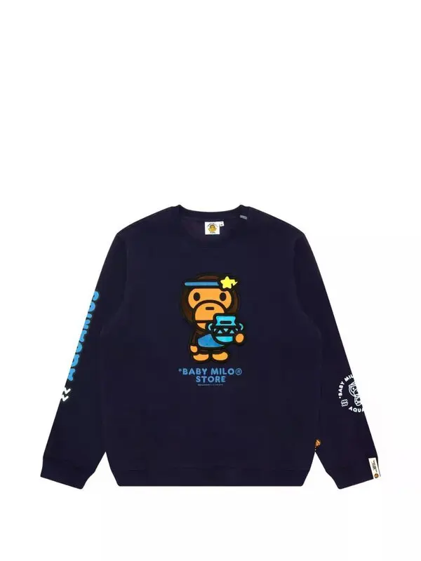A BATHING APE Baby Milo® Graphic-print Sweatshirt - Pink
