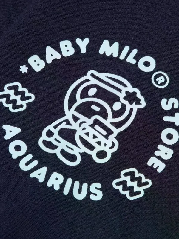 A BATHING APE Baby Milo® Graphic-print Sweatshirt