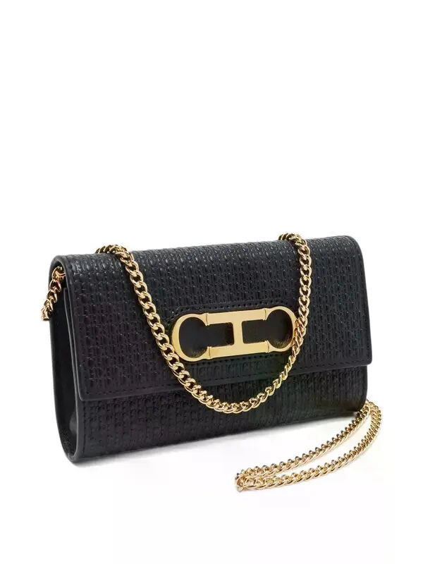 Carolina Herrera Initials Insignia Monogram-embossed Clutch Bag