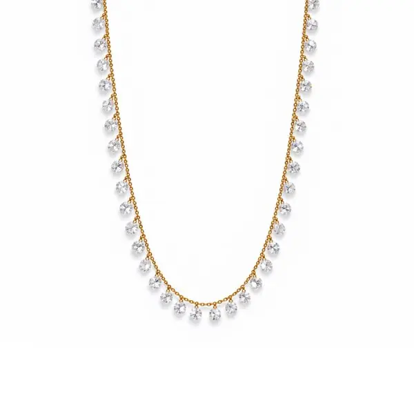 LALINDE Neutrals The Starlight Long Necklace - Yellow