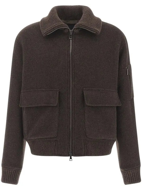 Paul & Shark Wool And Cashmere Bomber Jacket