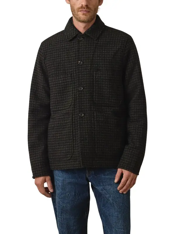 Paul Smith Dogtooth Wool-blend Chore Jacket