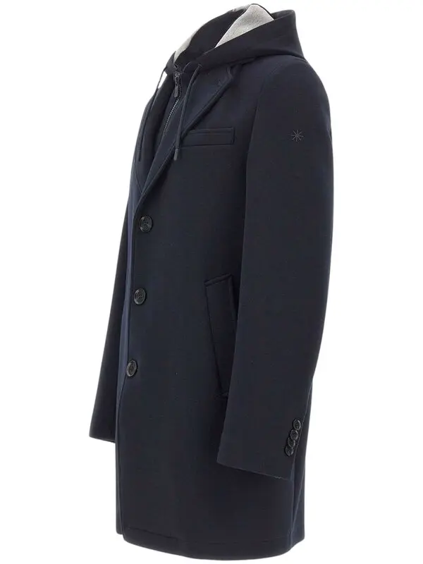 MANUEL RITZ Hooded Bib Insert Coat